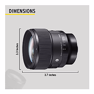 Sigma 85mm f/1.4 DG DN Art Lens for Sony E Bundle with Rugged Mini 1TB Hard Drive and 64GB SD Card (4 Items)