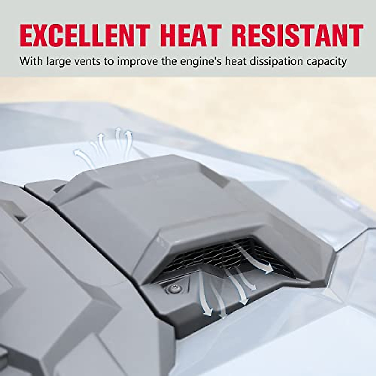A & UTV PRO Hood Scoop for Polaris RZR PRO XP 2020 2021 2022 2023, RZR PRO R/Turbo R 2022 2023, Air Intake Vent Replacement Accessories, Black, 1PCS