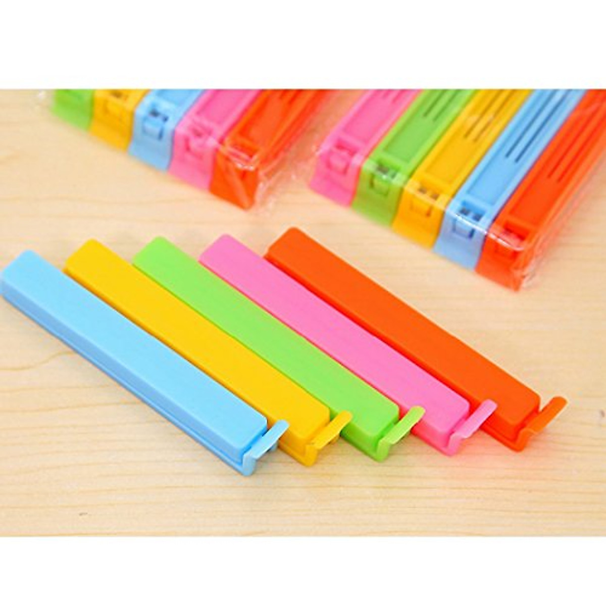 20-pc Bag Clips Sealer, Assorted Colors, Food Sealing Clips
