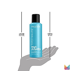 Matrix High Amplify Micro-Fine Dry Shampoo | Lightweight Dry Shampoo | For Volumizing Next Day Hair | For All Hair Types | 4 Fl. Oz. | Vegan