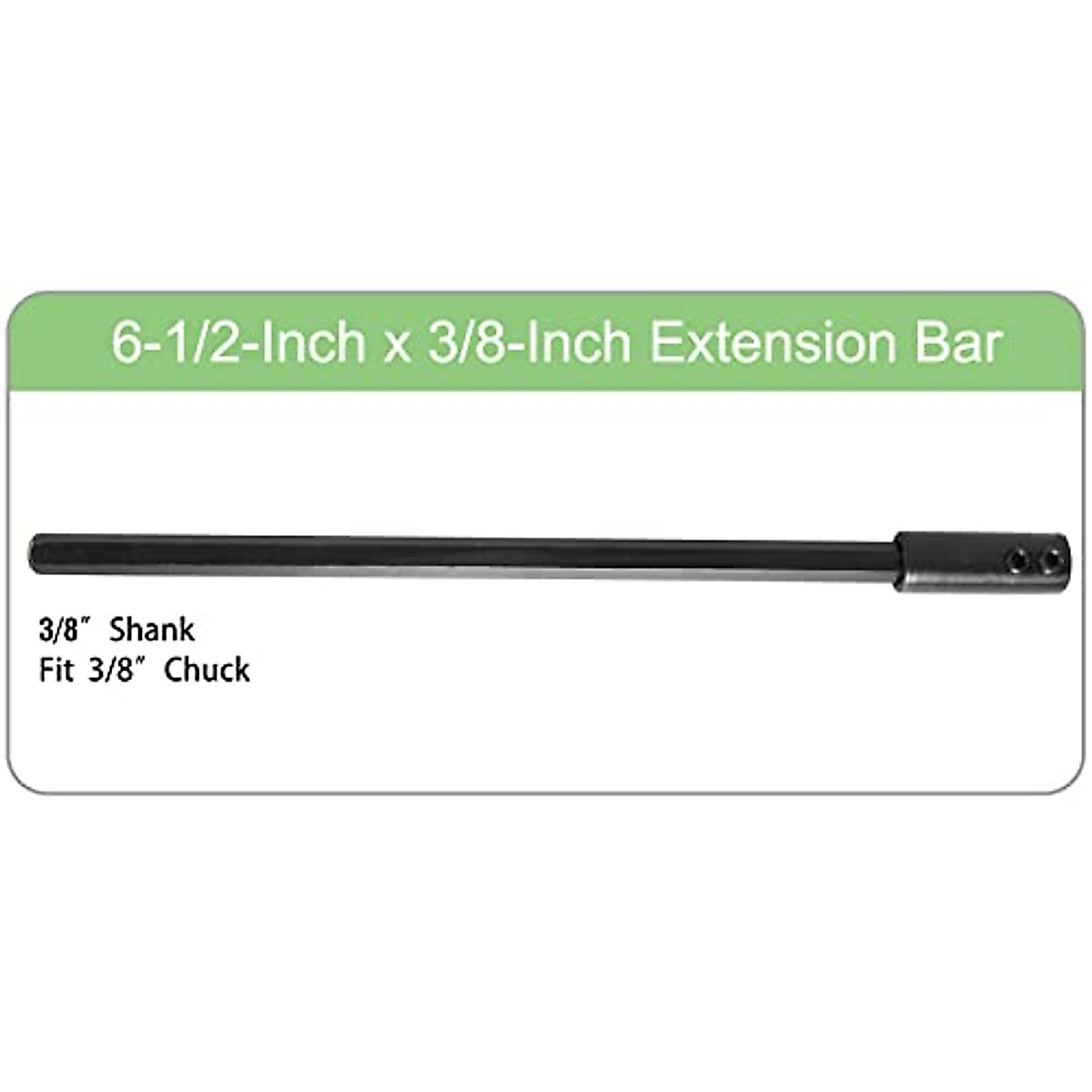 HLOFIZI Hole Saw Extension 3/8 Inch - 6-1/2 Inch Length