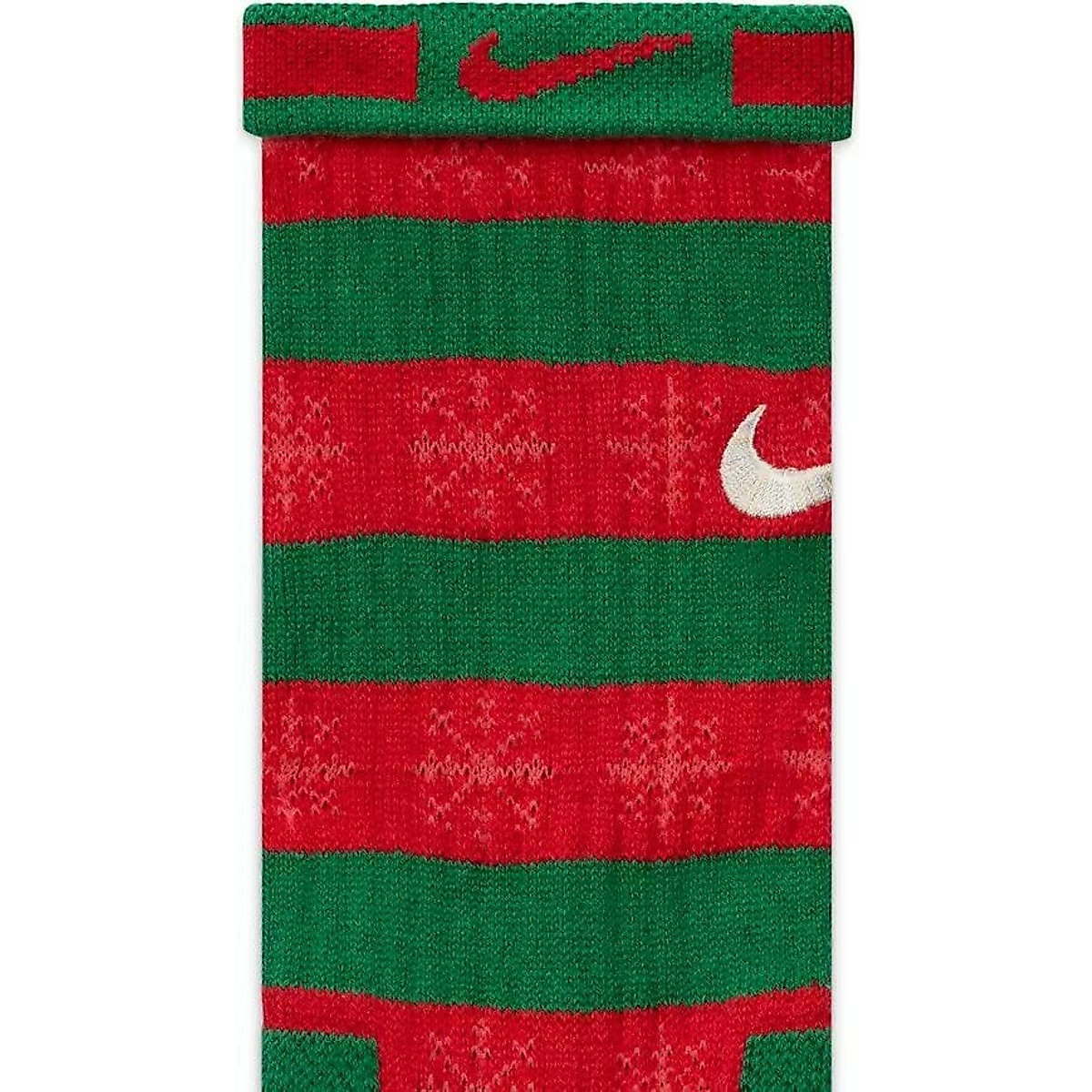 Nike Elite Basketball Christmas Socks Large (Fits Men Size 8-12) Green, Red DA5097-312
