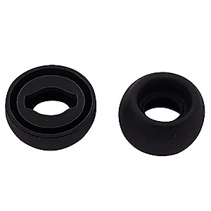 Rqker Ear Tips Compatible with Galaxy Buds Pro Earbuds SM-R190 Earbuds Tips, 3 Pairs S/M/L Sizes Soft Silicone Replacement Ear Tips Earbud Tips Eartips Compatible with Galaxy Buds Pro, Black 6 SML