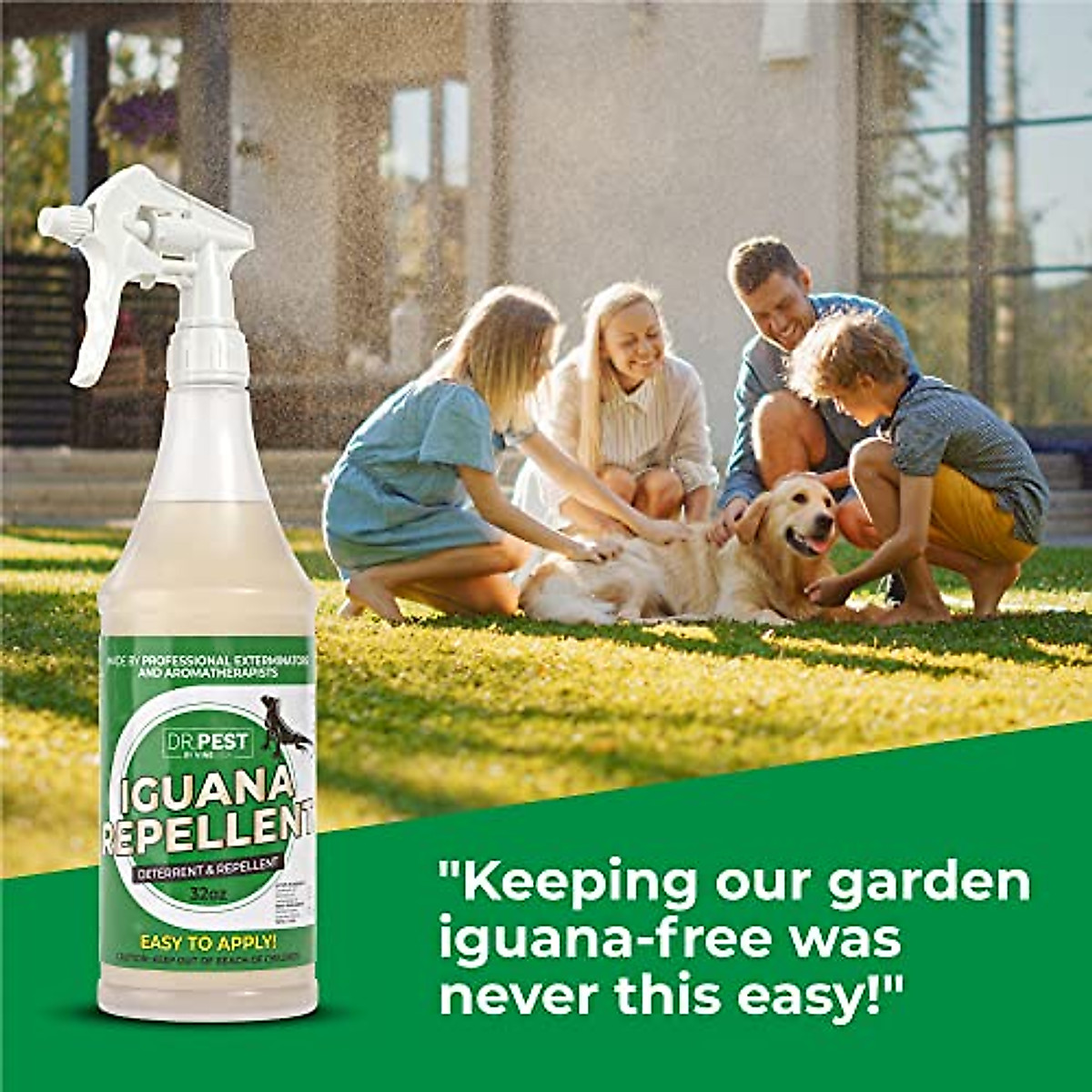 Vinevida Iguana Repellent for Outdoors Indoors (32 fl oz) Natural Instant Action Spray, Pleasant Scent, Safe for Kids and Pets