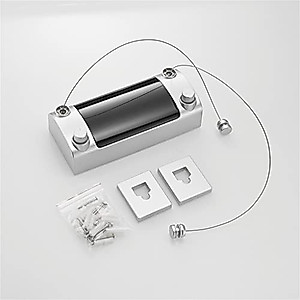 N/A Clothesline Retractable DryerWire Double Row Clothesline Indoor Laundry Hanger Dryer Nail-Punch Clothes Drying Rope ( Color : D , Size : 1 )