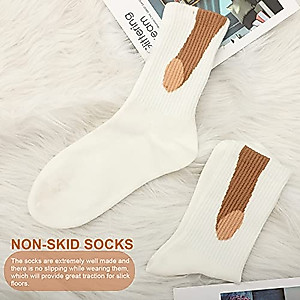 DCQRY 2Pairs Show off Socks Funny Men Women Funny Pattern Casual Socks Cotton Novelty Show off Funny Colorful Socks for Men