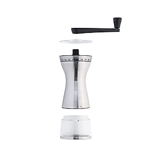 Zassenhaus Manaos Manual Coffee Grinder - Stainless Steel Mill - 2.5 Ounce, 9.5-Inch Hand Bean Grinder for Fresh Coffee
