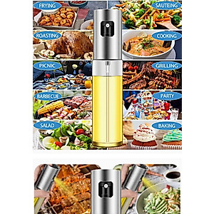 Olive oil spray Bottle, Oil Mister,100ml Spray Bottle, Olive Oil Spray for Salad, BBQ, Kitchen Baking, Roasting