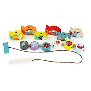 Wise Elk Fishes Lacing Toy