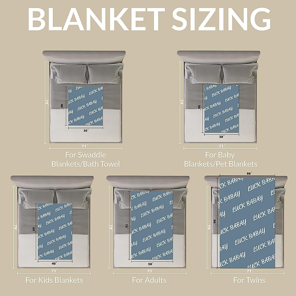 Personalized Baby Blanket with Names - Custom Baby Blanket for Boys & Girls - Customized Baby Blanket for Newborns Made of Soft Flannel for Gift, Swaddle, & Wrap - Personalized Name Blanket (30x40)