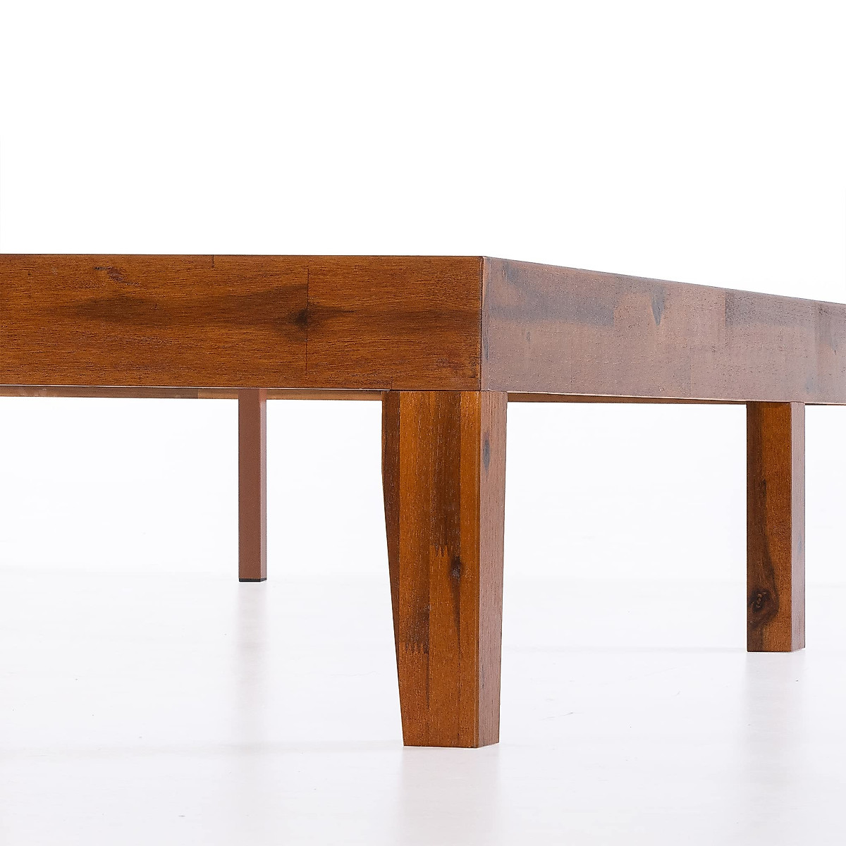 Mellow Naturalista Classic 12 Inch Solid Wood Bed, Cherry Platform, Cal King