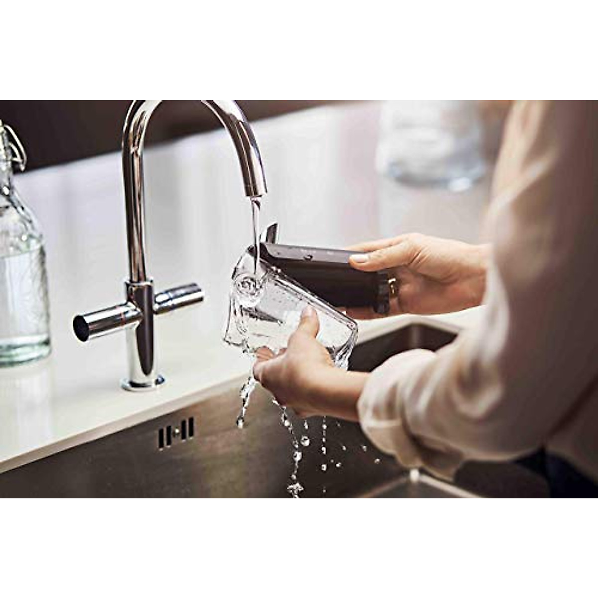 Philips Kitchen Appliances Phlips 4300 Fully Automatic Espresso Machine with LatteGo, CR, EP4347/94 and Saeco AquaClean Filter Single Unit, CA6903/10