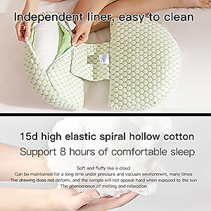 Emachi Pregnancy Pillow for Pregnant Women, Soft Pregnancy Body Pillow, Pillow Used to Support and Relieve Pain or discomfort in The Waist, Abdomen and Buttocks, Gold