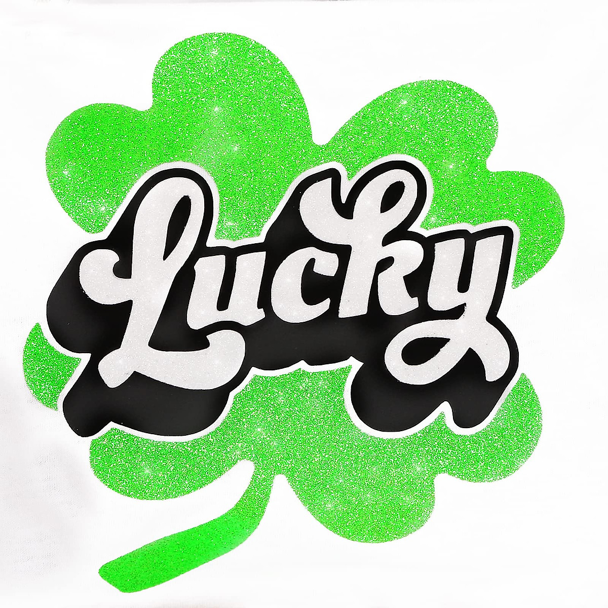 GIRAFVINYL White Glitter HTV Heat Transfer Vinyl for cricut 12" X 8ft Sparkle White Iron on Vinyl Glitter for T Shirts,Garments Bags(Glitter White HTV)