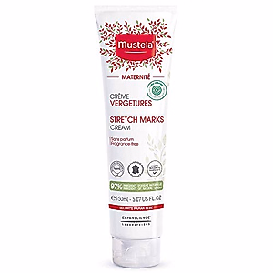 Mustela Maternity Stretch Marks Cream for Pregnancy - with Natural Avocado, Maracuja & Shea Butter - Fragrance-Free & EWG Verified - 5.07 fl. Oz