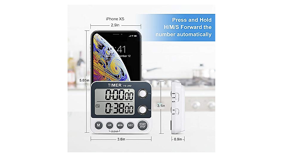 HomeMall Dual Kitchen Timer – Precise Cooking & More