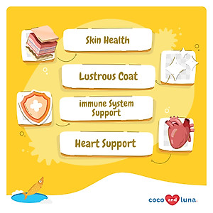 Omega 3 Fish Oil for Dogs - Skin & Coat Supplement with Cod Liver Oil, Algae Oil, EPA & DHA Fatty Acids for Dog Shedding, Itch Relief, Hot Spots, Skin Allergy, Joint & Heart Support - 90 Soft Chews