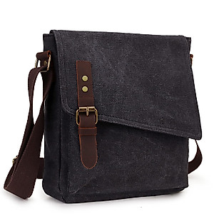 Small Messenger Bag,VONXURY Water Resistant Shoulder Bag Canvas Crossbody Purse for Women Men