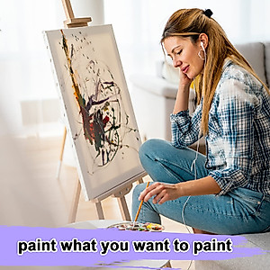 Inburit Stretched Canvas for Painting for Adults, Artist, 16 Multi Packs with 11x14, 9 x12, 8x10, 5x7(4 of Each), Blank Primed Canvas for Oil, Acrylic & Other Painting Media