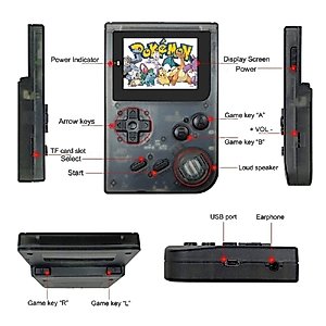 Handheld Games Consoles , Retro TV Game Console Video Game Console Player 2.0 Inch Game Console with 1169 GBA System Classic Games for Kids Gift (White)