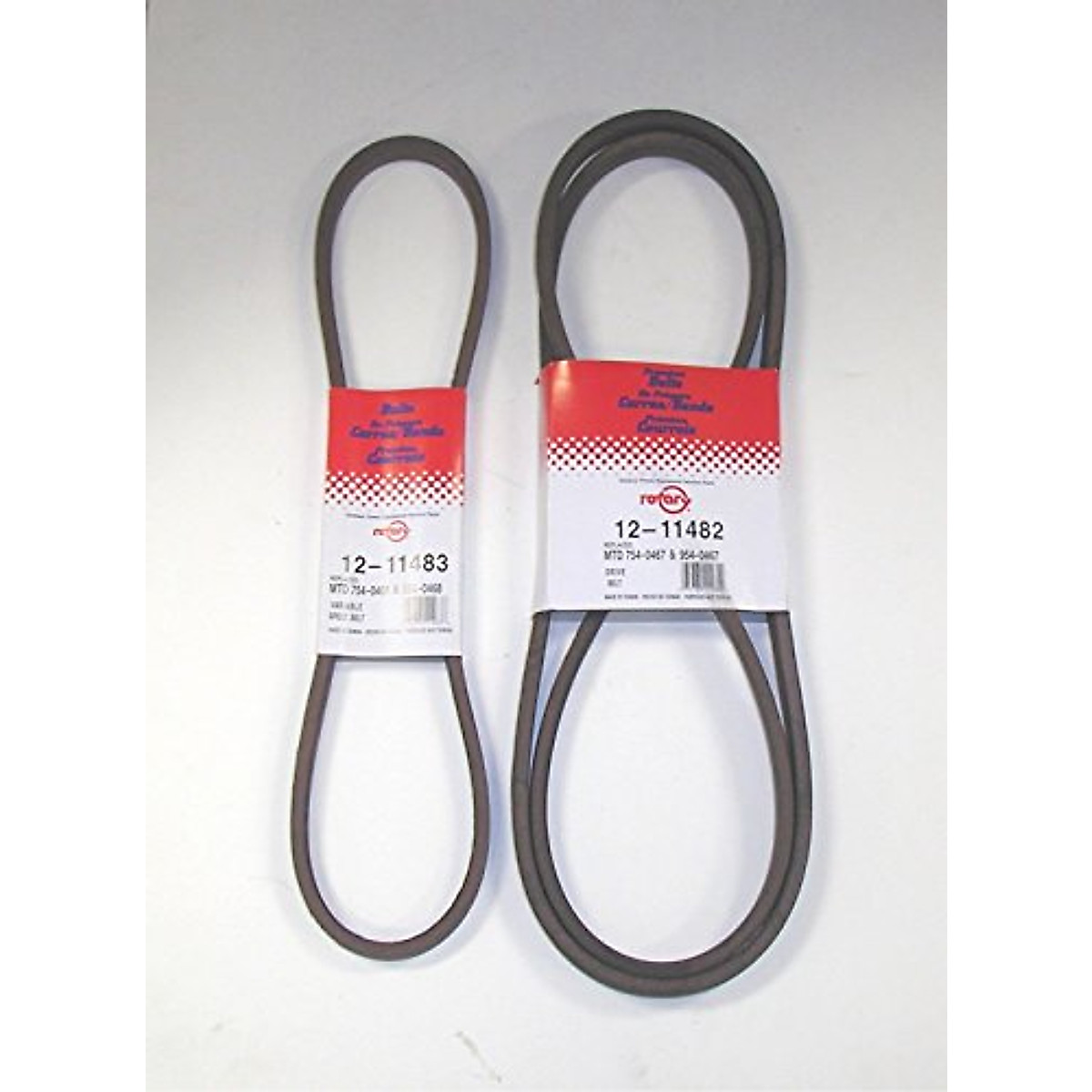 Primary and Secondary Drive Belts Replaces 954-0468, 754-0468, 954-0467, 754-0467,