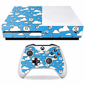 MightySkins Skin Compatible with Microsoft Xbox One S - Unicorn Clouds | Protective, Durable, and Unique Vinyl Decal wrap Cover | Easy to Apply, Remove, and Change Styles | Made in The USA