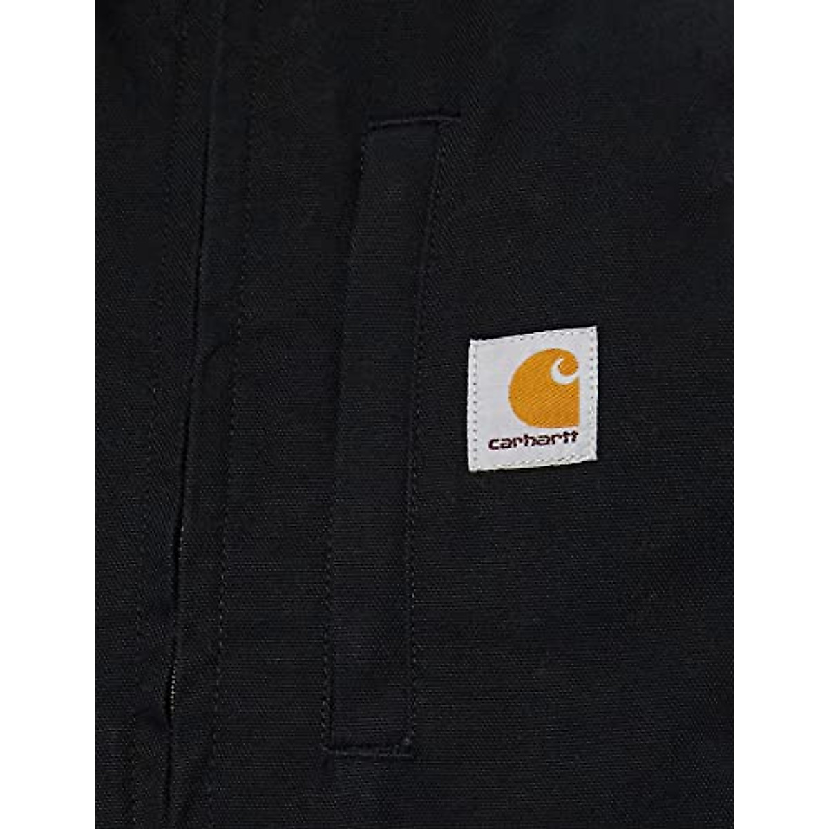 Carhartt Men's Sherpa Lined Mock-Neck Vest, Black, Large