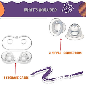 Breastfeeding Nipple Shield Enhancer Pair - Nip Puller Enhancer for Flat Shy and inverated Nipple Corrector Latch Assist I Inverted Flat Shy Nipples I Nursing Mother - Corrector Guard Protector
