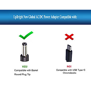 UpBright 12.6V AC/DC Adapter Compatible with Cholas KZD02 30 Speed Deep Tissue Massage Gun Percussion Body Muscle Therapy Massager 12.6VDC 0.8A DC12.6V 800mA Power Supply Cord Battery Charger w/Barrel