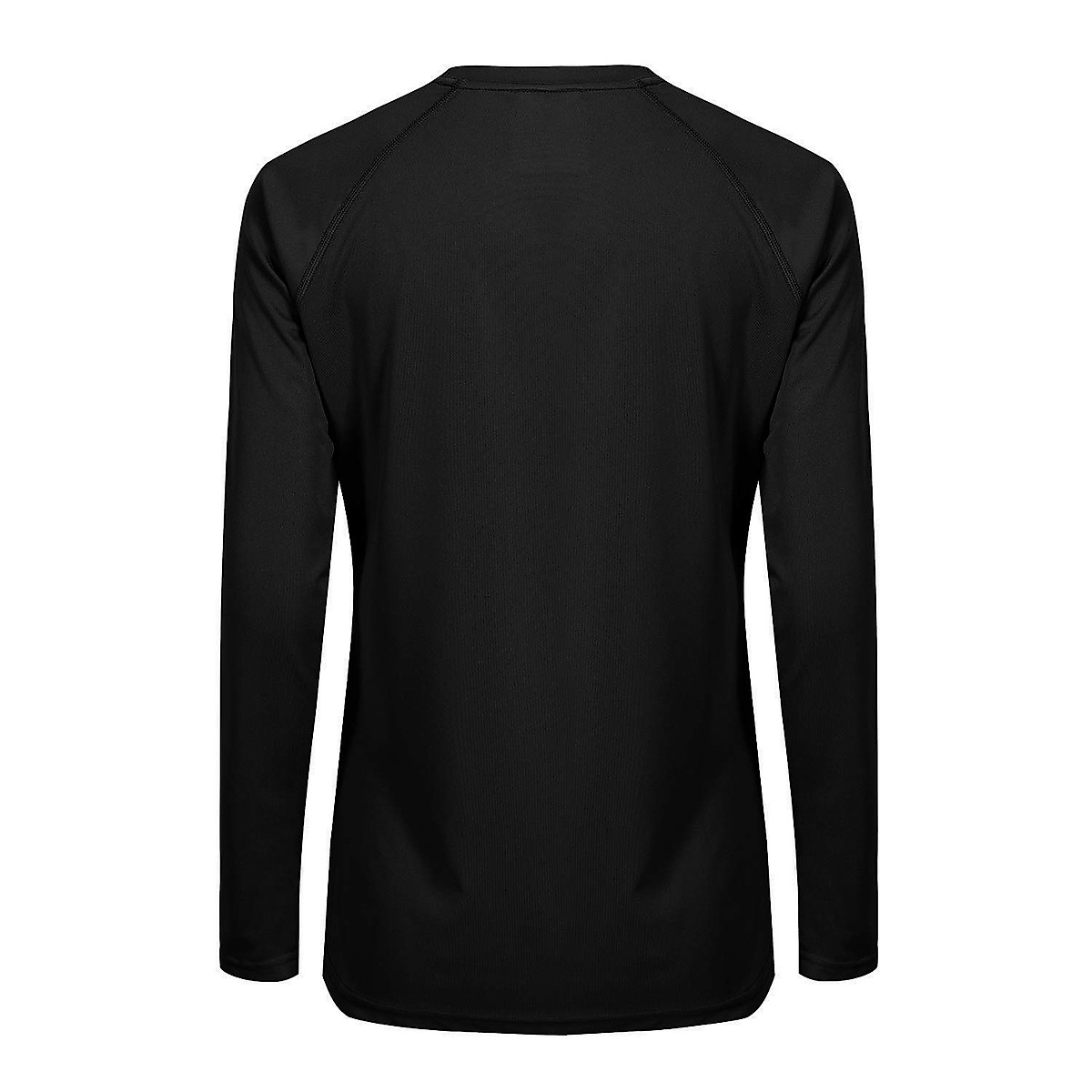 Women's Golf Shirt Sun Protection Cool Dry Sports Running Performance T Shirts (Black, Medium)