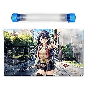 Ygomat Blair Flannigan Trading Card Game OCG Playmat TCG Mat Free Best Tube/Bag (B_Add Playzones + Tube)