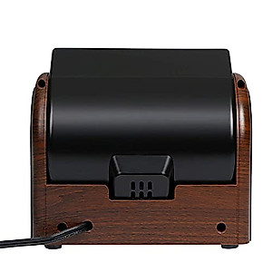 POOCCI Desk Fan Personal Quiet Powerful Small Table Fans Retro Bladeless Fans for Home Office Bedroom Bedside with 3 Speeds