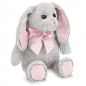 Bearington Lil' Mopsy The Stuffed Easter Bunny Plush, 12 Inch Pink Stuffed Bunny for Easter, Baby Easter Gifts