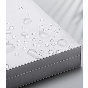 2 Pcs Plastic Art Portfolio,Arts Storage Case A3 Poster Storage Bag with Handle,Waterproof Fold Edge Folder for Artwork,Frosted Large Poster Storage Containers for Drawing Sketch Photography Poste-Black