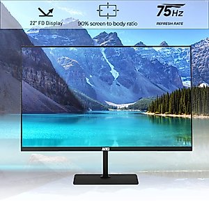 TechMagnet All in one Desktop Computer, Cheetah 4, Intel Core i3 4th Gen 2.9Ghz, 8GB DDR3, 120GB SSD, New 22 inch LED, MTG Wireless Ergonomic Keyboard Mouse, WiFi, Windows 10 Pro (Renewed)