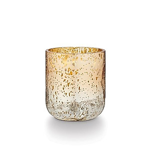 ILLUME Noble Holiday Winter White Small Crackle Glass Candle