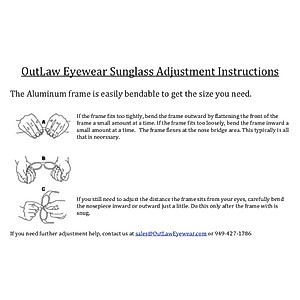 OutLaw Eyewear Polarized Tactical Sunglasses - Fugitive TAC Men Sunglasses