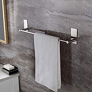 DERCLIVE Self Adhesive Towel Bar Stainless Steel Wall Hanging Towel Rack Shelf for Bathroom Kitchen1 Towel Rack Towel Bar Towel Shelf Towel Bar Towel Rack Towel Shelf Towel Bar Towel Shelf Towel