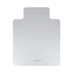 Mind Reader Office Chair Mat for Hardwood Floors, Under Desk Floor Protector, Rolling, PVC, 47" L x 35.25" W x 0.125" H, Clear