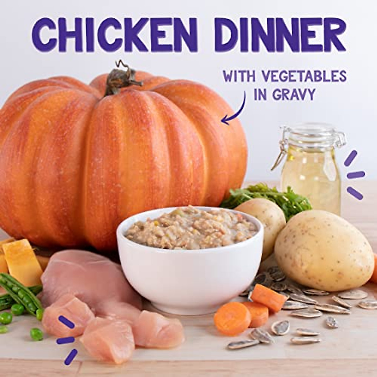 Earthborn Holistic Chicken Fricatssee Grain-Free Moist Cat Food Purple 24 Count (Pack of 1)