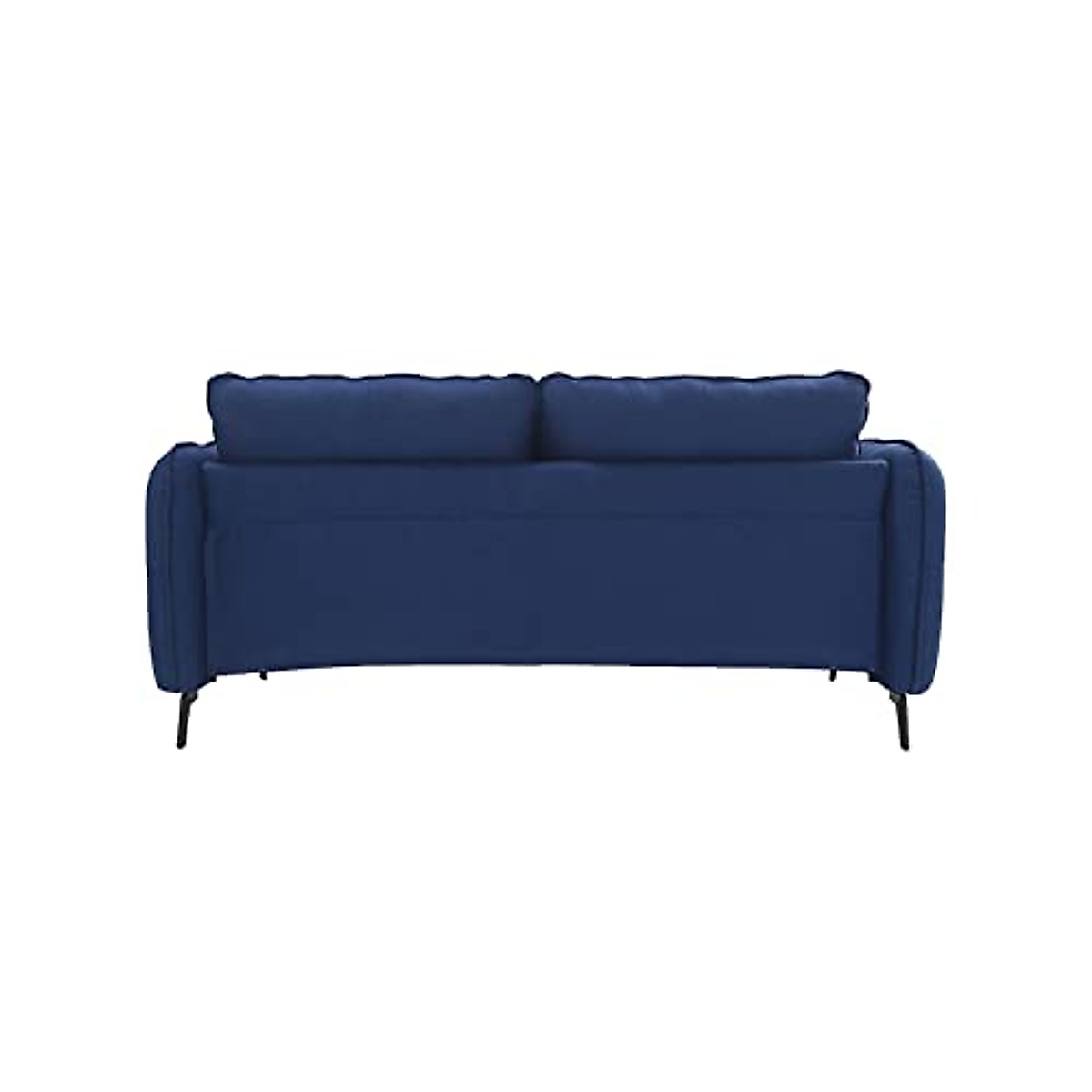 Morhome Sofas for Living Room,Pillowed Back Cushions and Arms, Durable Modern Upholstered Fabric-Navy Blue