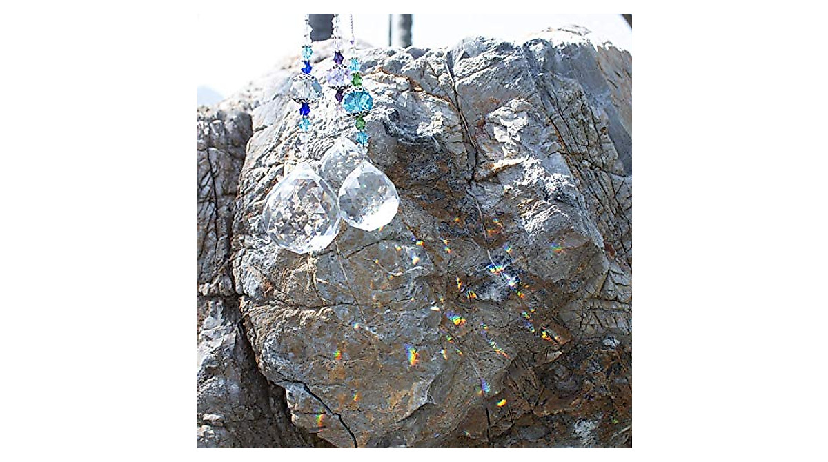 H&D Crystal Prism Balls - Create Vibrant Rainbows & Elegant Decor