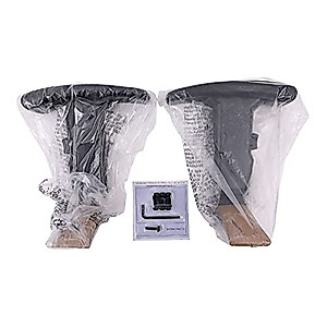 Alera ALEIN49AKA10B Height-Adjustable T-Arms for Essentia and Interval Series Chairs - Black (1 Pair)