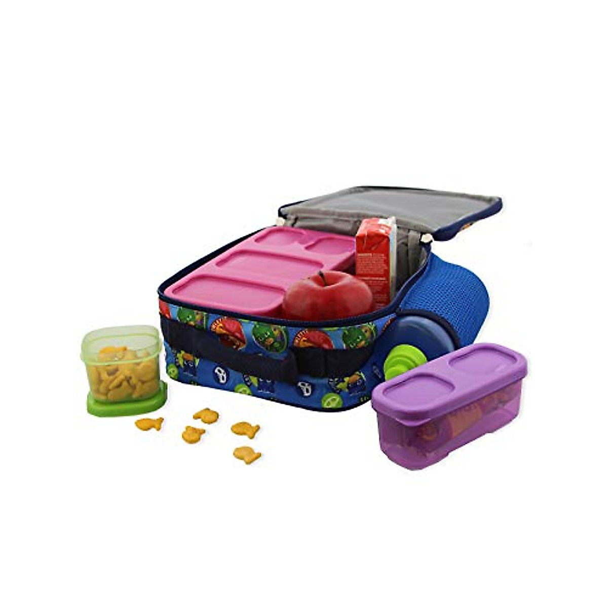 PJ Masks Boy's Girl's Soft Insulated School Lunch Box (One Size, BLue/Multi)