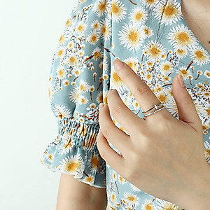 YADOCA 925 Sterling Silver Cross Ring for Women Adjustable Cross Love Open Ring Stackable Cubic Zirconia Cross Ring Pray Through It Ring Christian Religious Ring