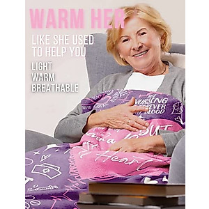 InnoBeta Retirement Gifts Throws for Nurse, Bed Flannel Fleece Plush Blankets Thank You Presents for Women,Men, Friends, Mom, Dad, Grandma, Grandpa (50"x 65") - Retired But Forever A Nurse at Heart