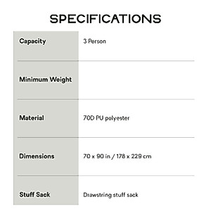 NEMO Footprint for Dagger 3P Backpacking Tent, 3 Person