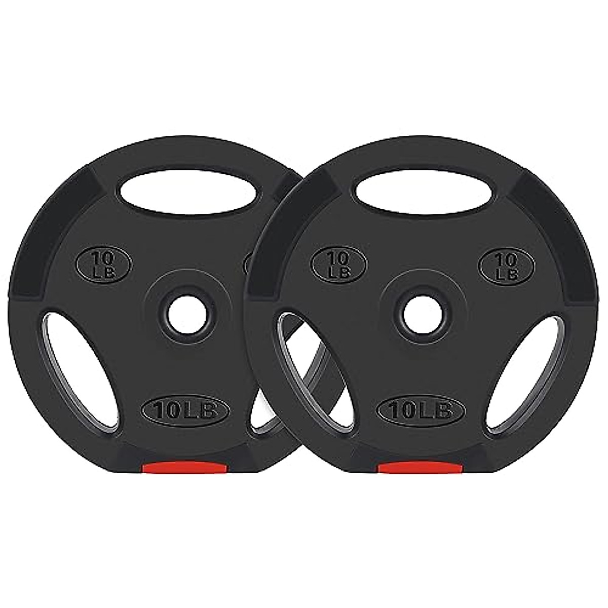 Signature Fitness 100LBS Vinyl Standard 1-Inch Plate Weight Plate for Strength Training and Weightlifting