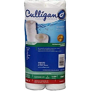 Culligan CW-F Sediment Replacement Cartridge Polypropylene Cord-Wound, 10 Micron, 12,000 Gallon Capacity, 2-Pack (3 case(2 Pack))