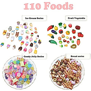 Bargain House 150 Pcs Miniatures Food Drinks Bottles Doll Accessories 1:12 Playset Pretend Play Kitchen Game Party Toys Mini Things Stuff Tiny Baking Landscape Micro Mart, Multicolor